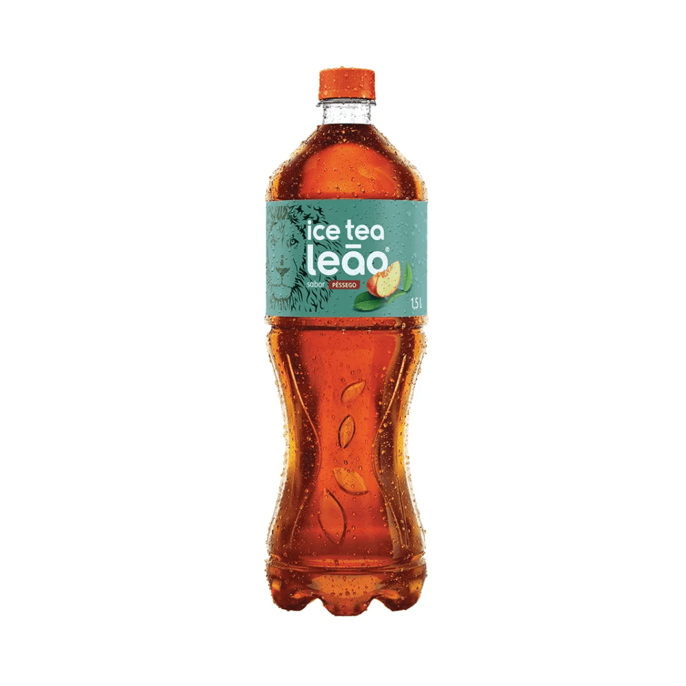 Chá Preto Ice Tea LEÃO Pêssego Garrafa 1.5L - Apoio Entrega V2