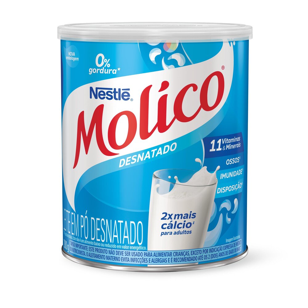 Leite em Pó Molico Desnatado Lata 280g - Apoio Entrega V2