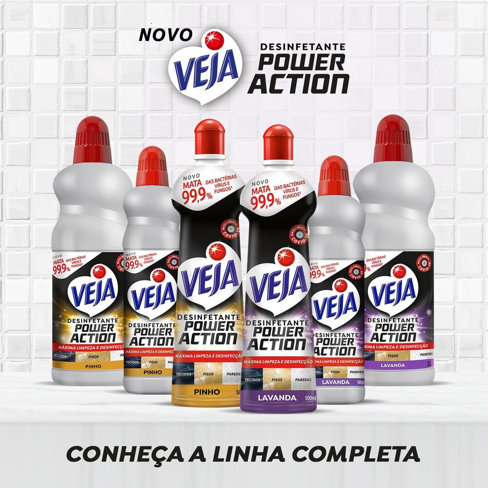Desinfetante Multisuperficies Veja Power Action Lavanda Squeeze 500ml ...