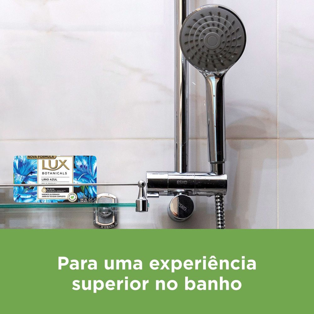 Sabonete em Barra de Glicerina Lírio Azul Lux Botanicals Envoltório 85g ...