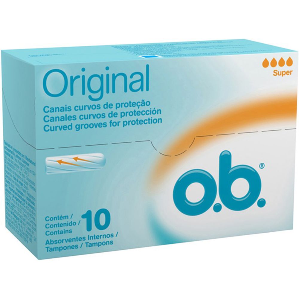 Absorvente Interno Ob Super para Fluxo Intenso Caixa com 10 Unidades ...