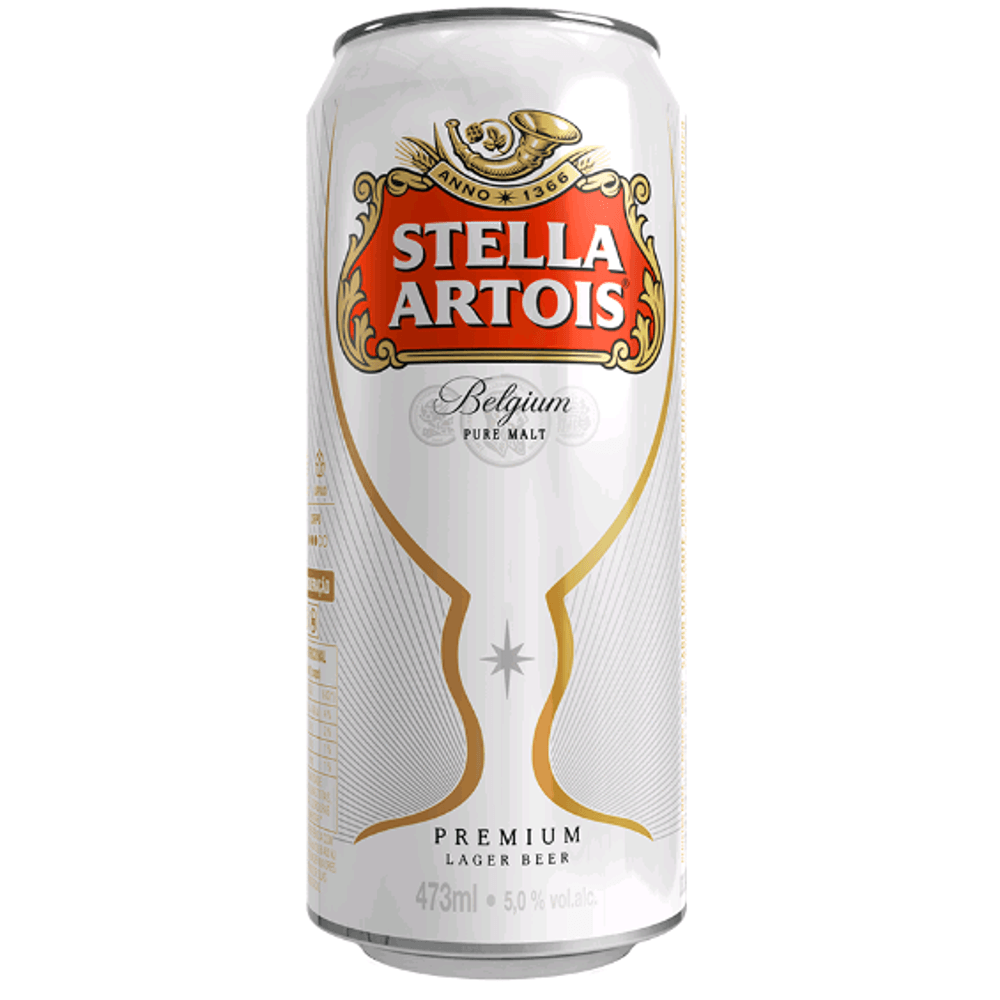 Cerveja Stella Artois Puro Malte Lata 473ml - Apoio Entrega V2