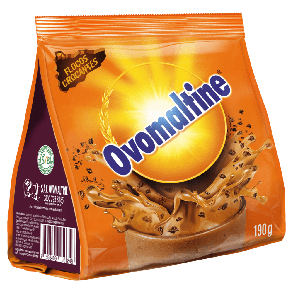 Achocolatado em Pó Ovomaltine Flocos Crocante Pacote 190g - Apoio ...