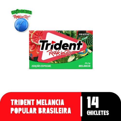 Chiclete Trident Melancia 25,2g - Embalagem Econômica 14 unid. - Apoio ...
