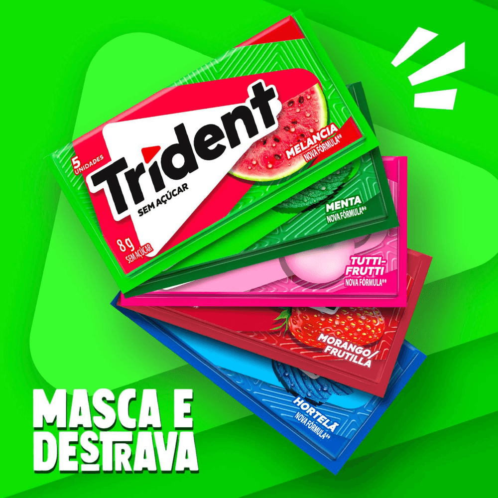 Chiclete Trident Melancia Sem Açúcar 8g - Apoio Entrega V2