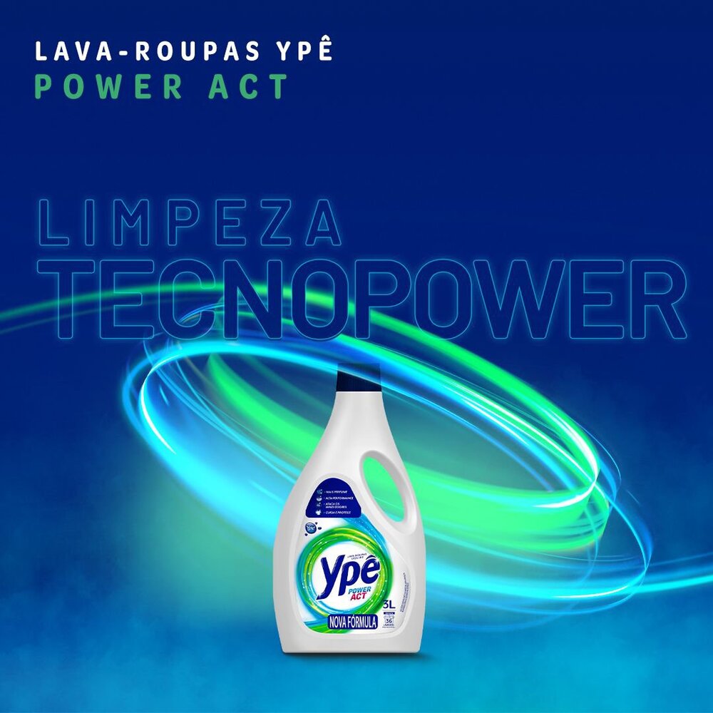 Sabão Líquido Ypê Power Act 3 Litros - Apoio Entrega V2