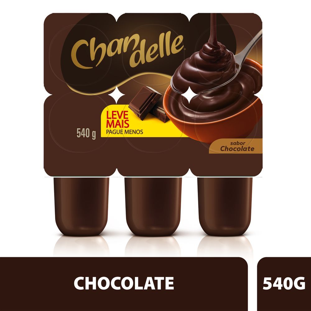 Sobremesa Nestlé Chandelle® Chocolate 540G com 6 unidades - Apoio ...