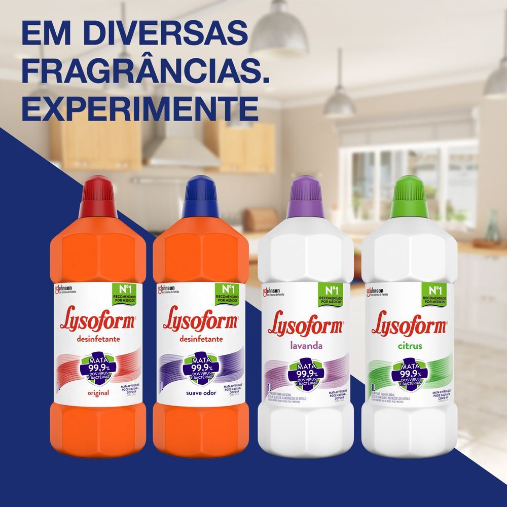 Desinfetante Líquido Lysoform Original 1L - Apoio Entrega V2
